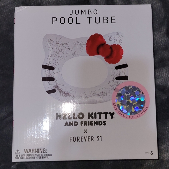 Hello Kitty | Accessories | Hello Kitty Glitter Pool Float | Poshmark